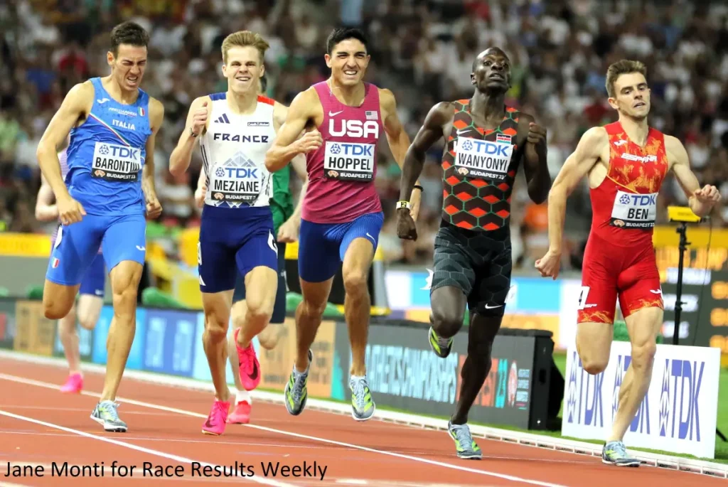 Fast time in the men's 800m semifinals: World Athletics Championships 2023 - World-Track and Field